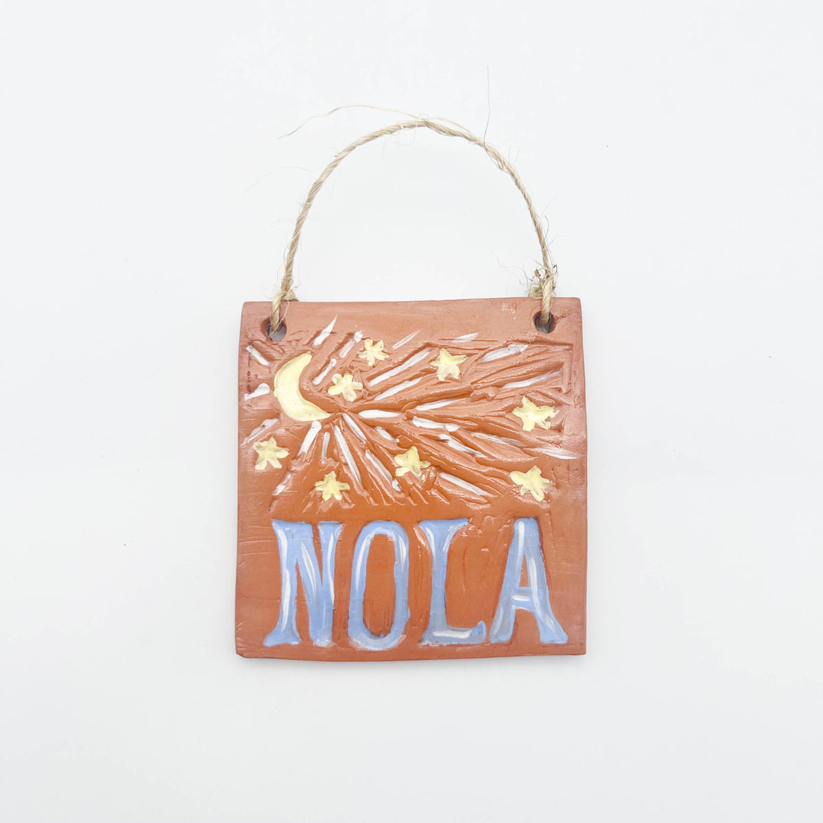 NOLA Sky Ceramic Wall Sign - Classic New Orleans Louisiana Clay Plaque ...