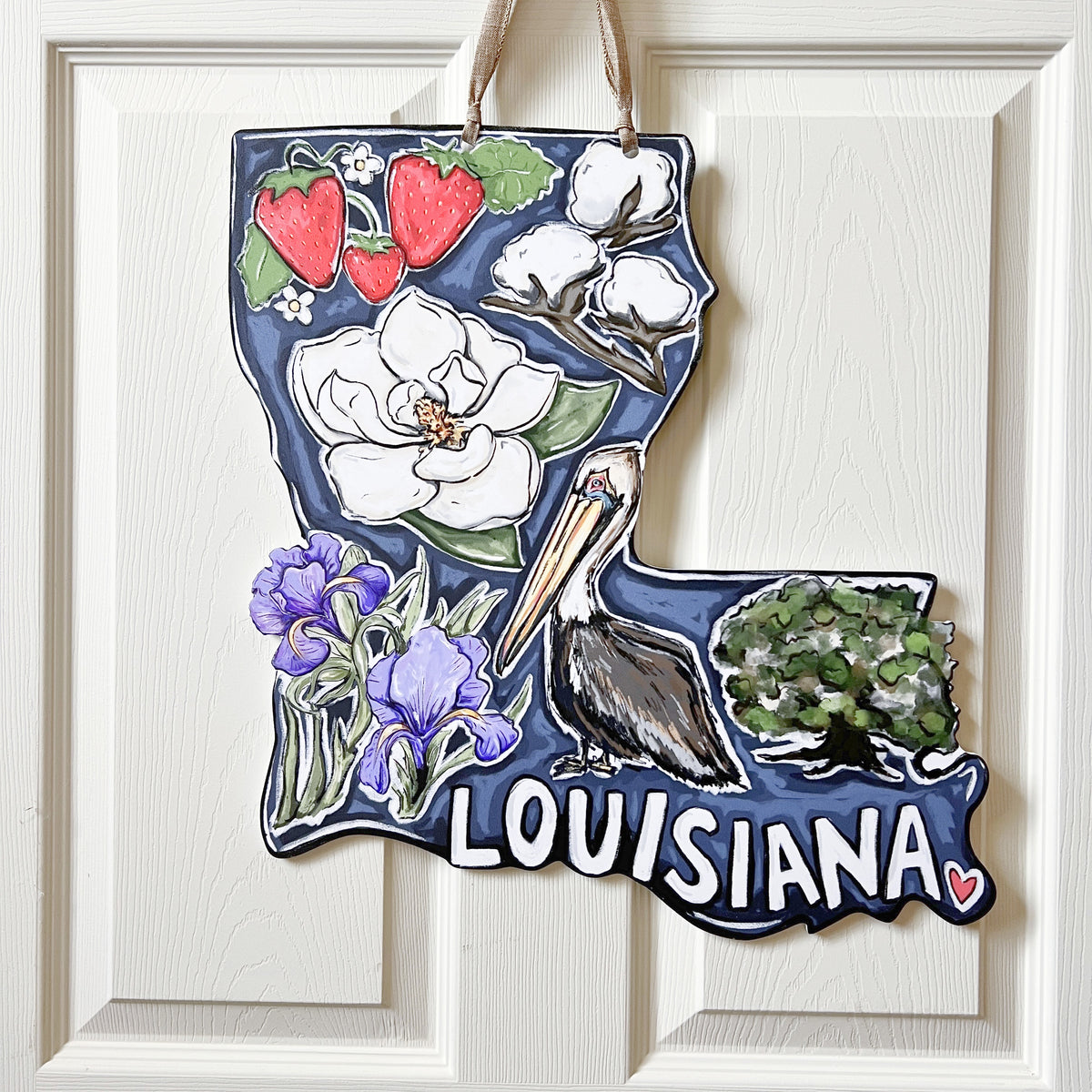 Home Malone Louisiana State Favorites Door Hanger - Cute NOLA Local ...