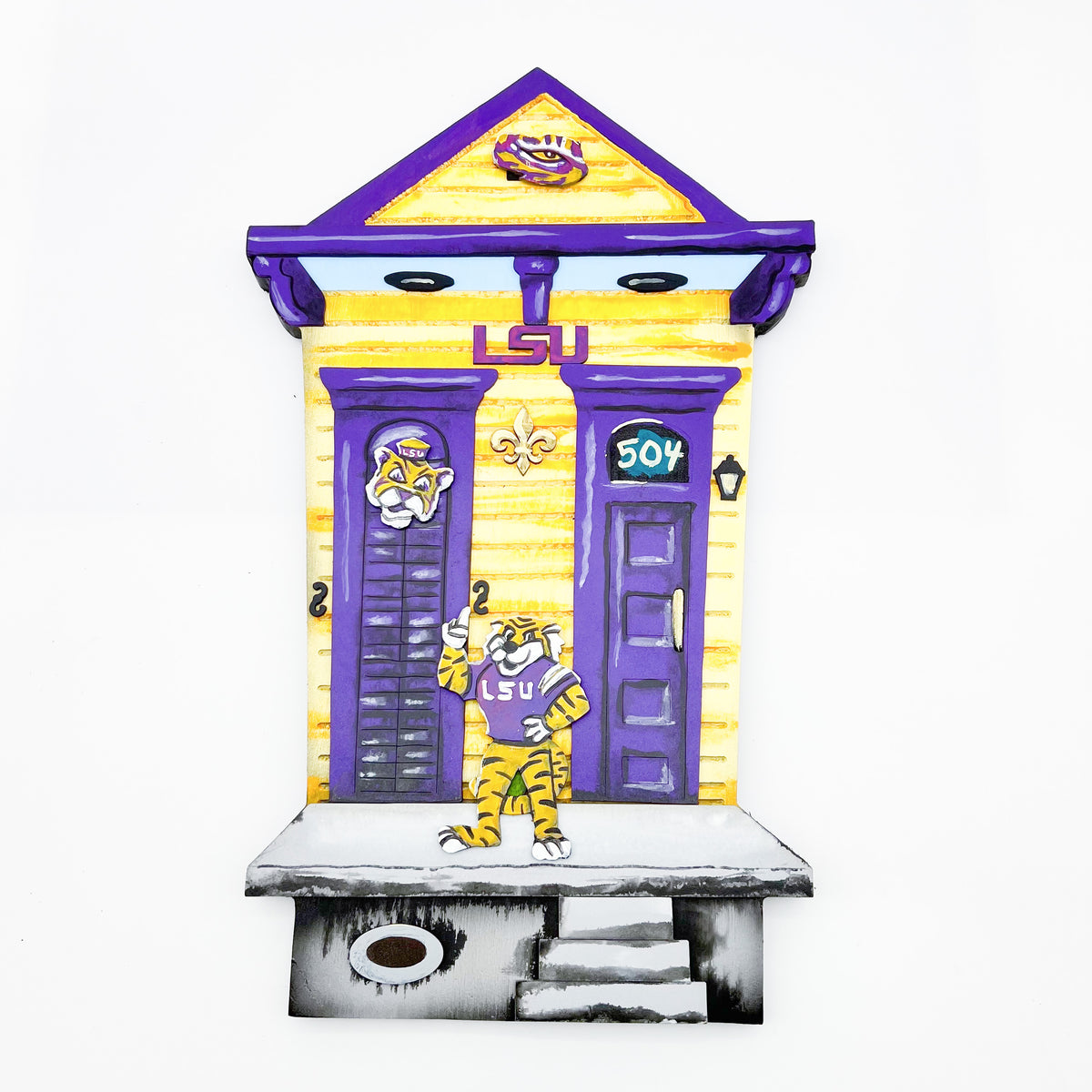 LSU Wooden Shotgun Wall Art, NOLA, Gift for LSU fans, Gifts for Dad ...