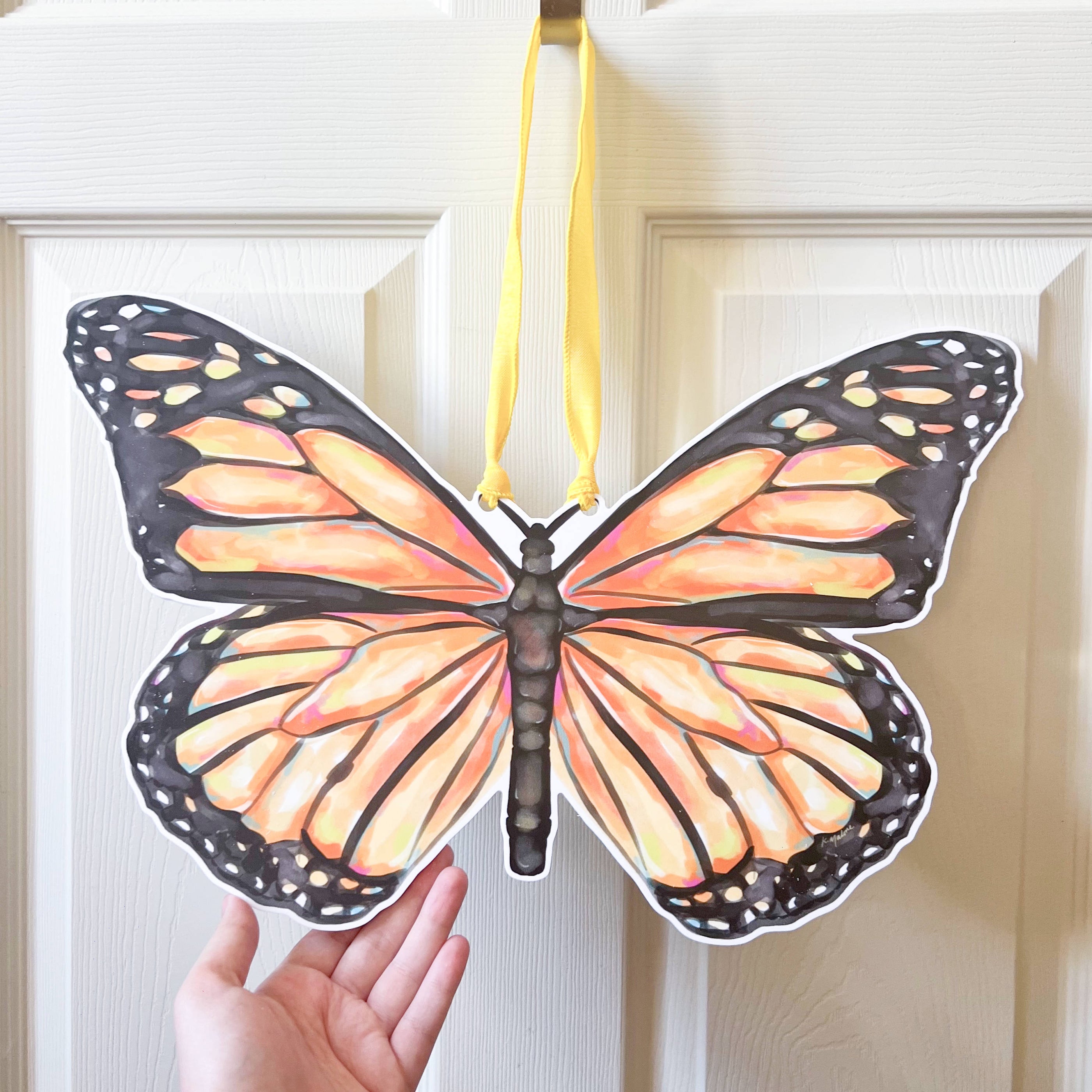 Monarch Butterfly Door Hanger Pretty Spring Door Decor In New Orleans ...