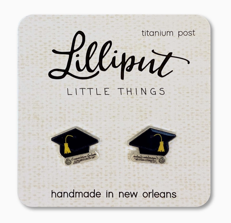 Graduation Cap Earrings - Hypoallergenic Accessories for The Graduate ...
