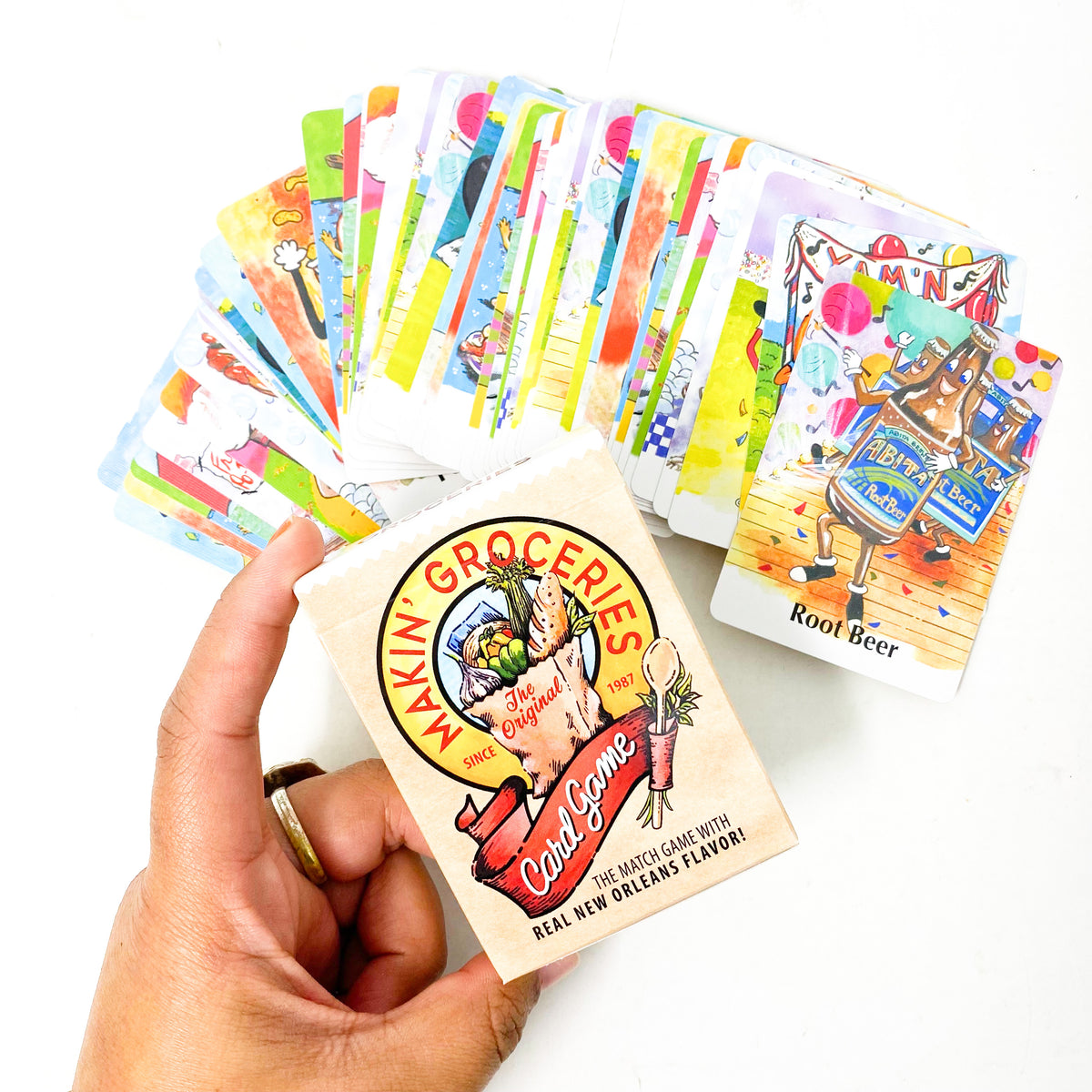 Makin' Groceries Card Game | New Orleans Slang Fun Unique Stocking ...
