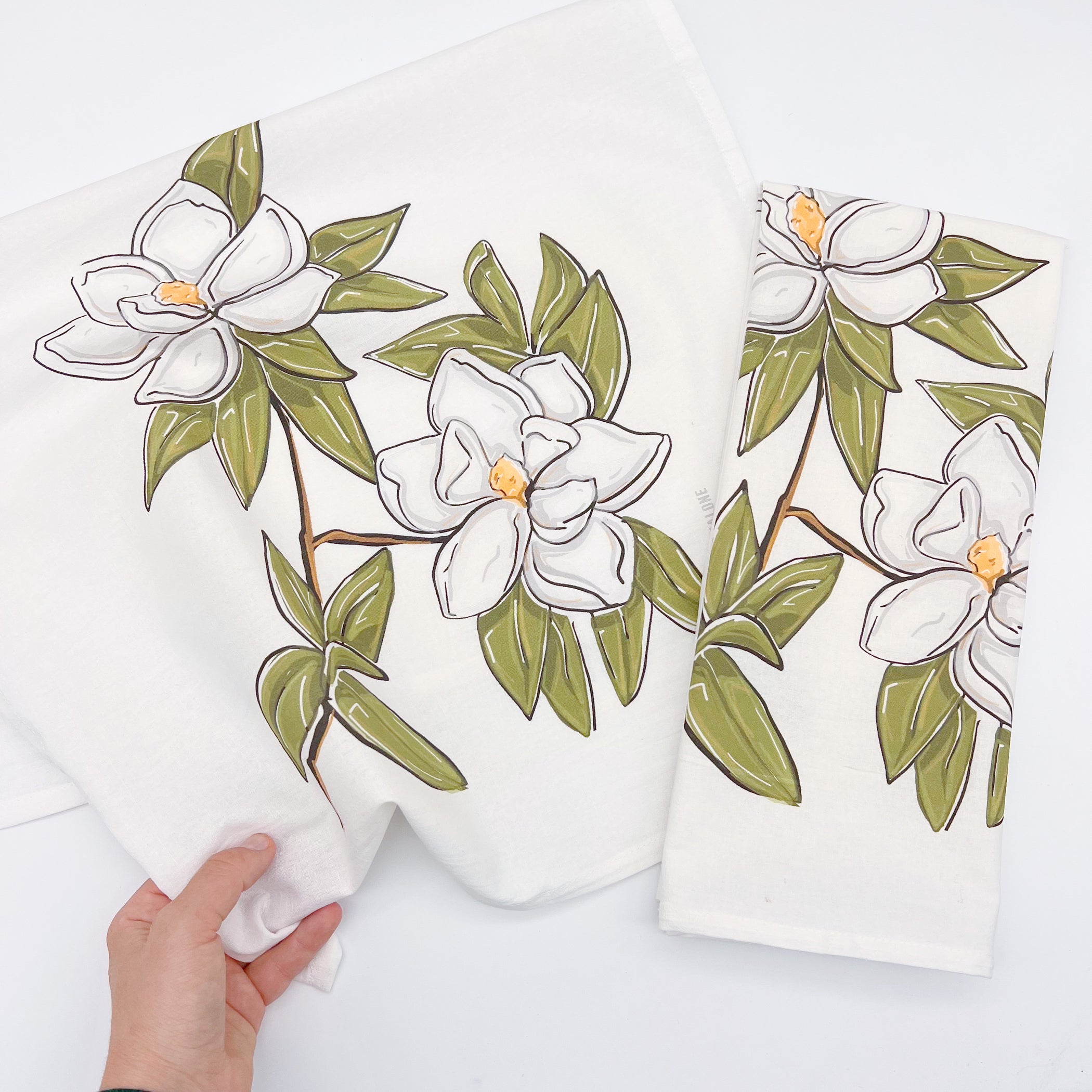 Magnolia Towel : Local Life Linens by Home Malone - Pretty White NOLA ...