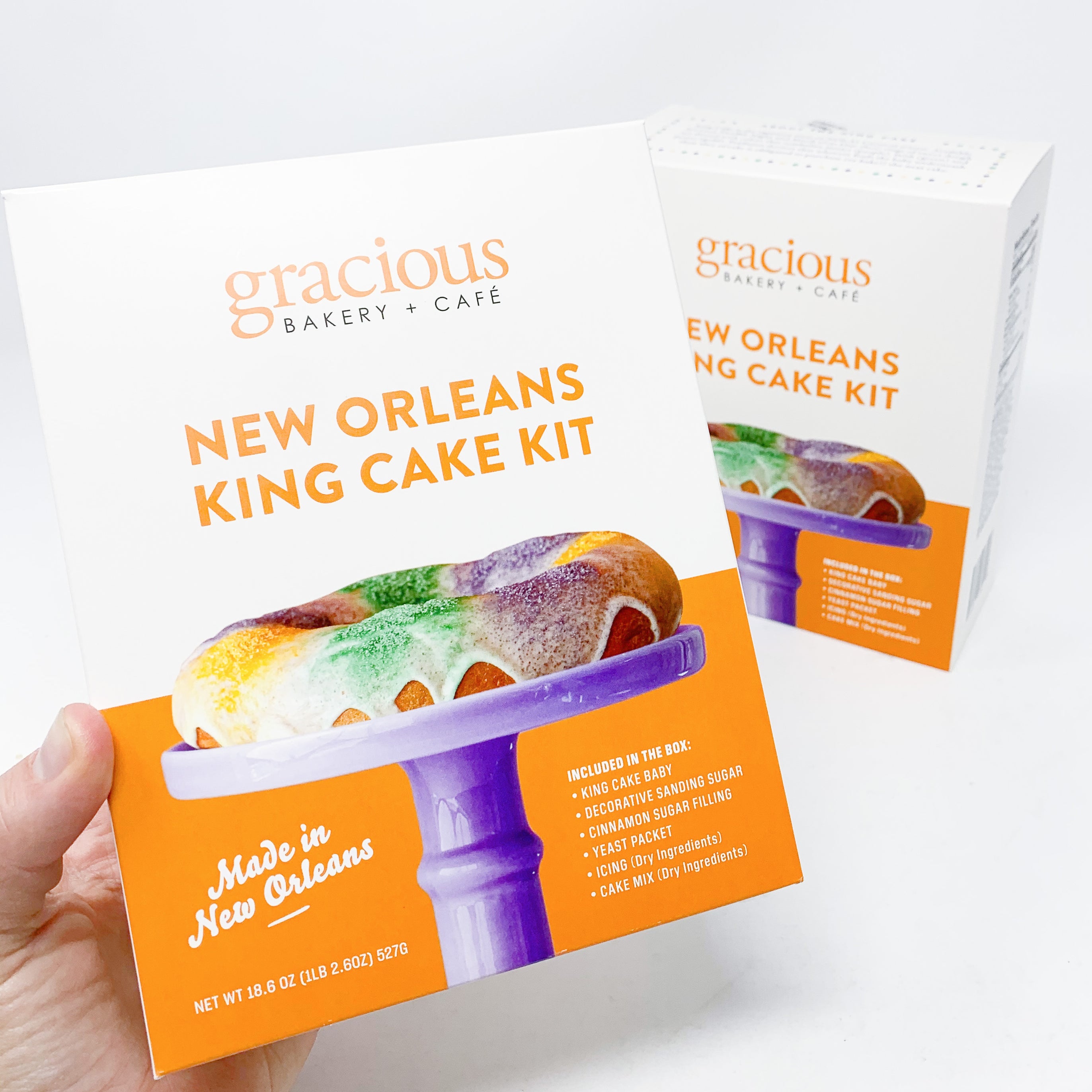 Gracious Bakery King Cake Kit | Mardi Gras Carnival Cake Mixes at Home ...