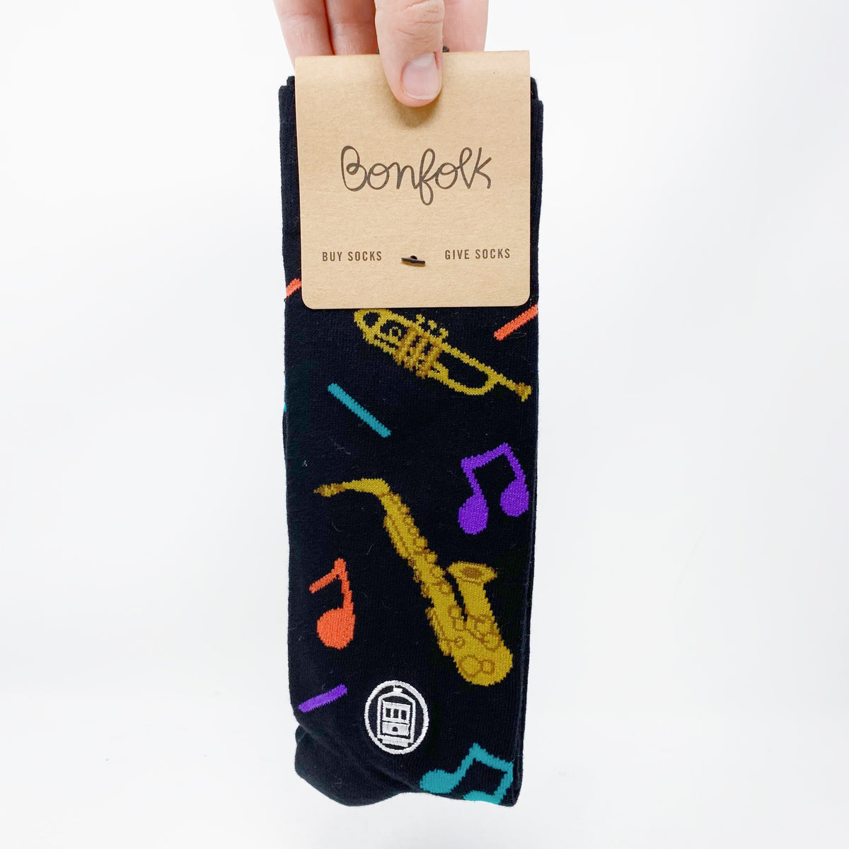 Bonfolk - Jazz Socks, Fun Summer Time New Orleans Apparel, Brand That ...