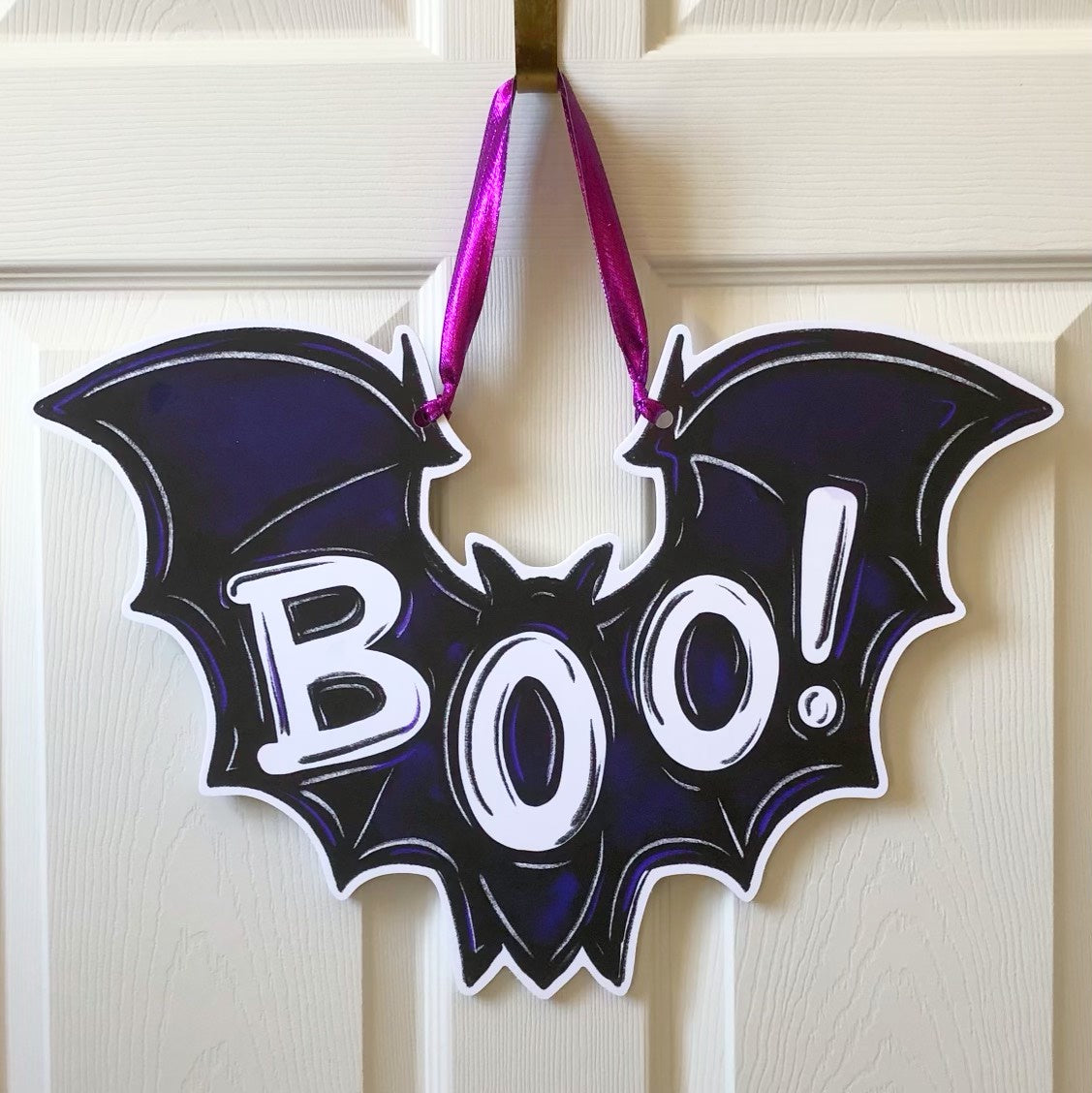 Boo! Bat Door Hanger, Halloween Bat Door Hanger, Boo, Home Malone, New ...